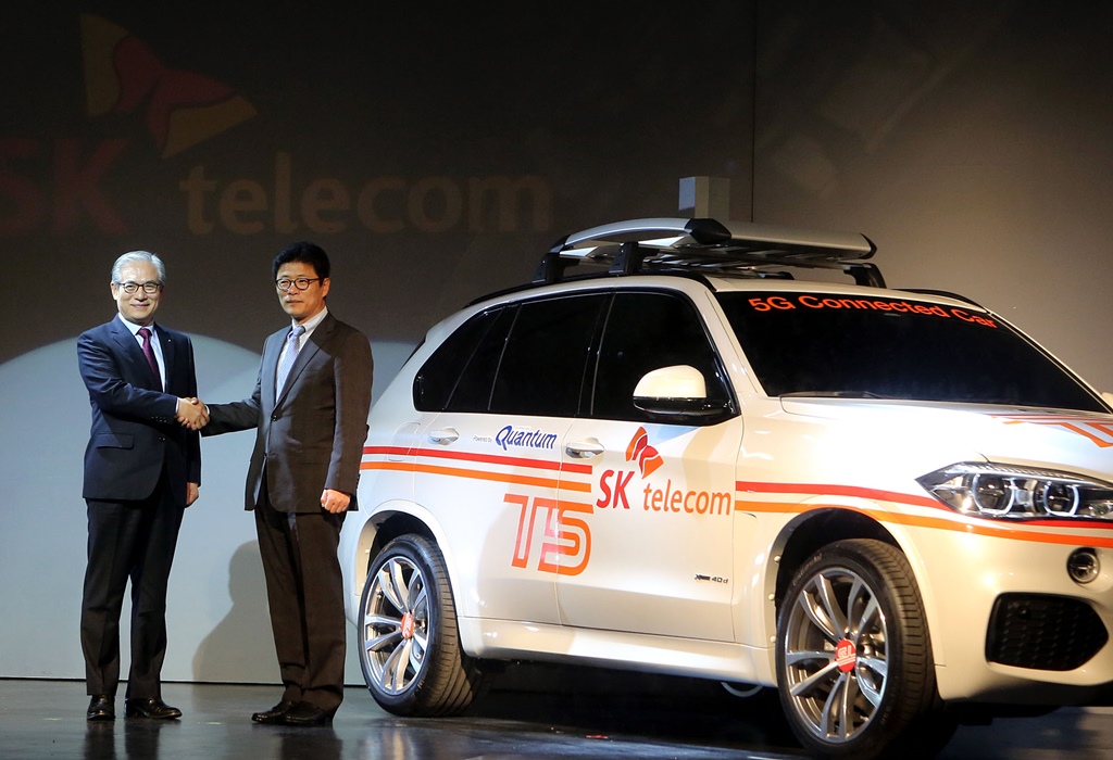 SK Telecom Demonstrates World’s First 5G Connected Car - Businesskorea